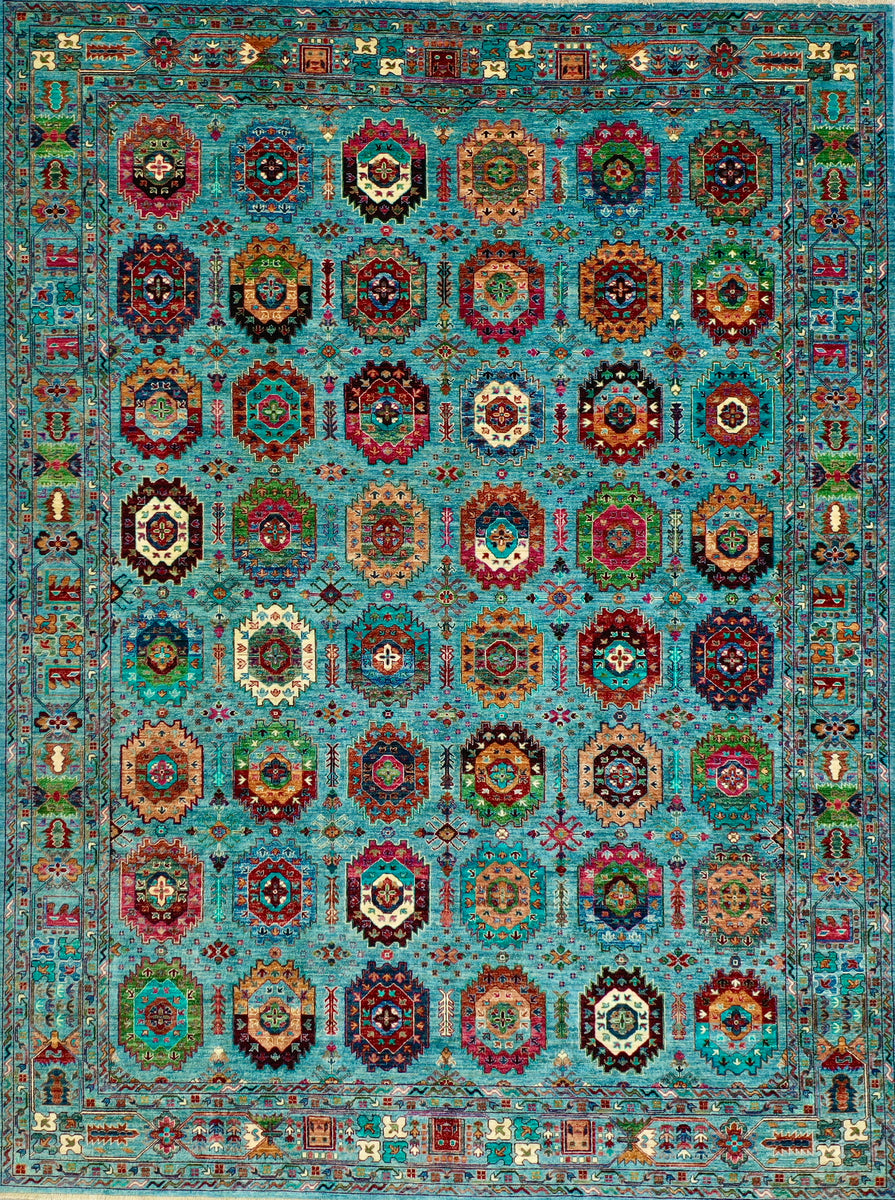 Blue base Elephants foot rug 300x400cm – SamaRugs